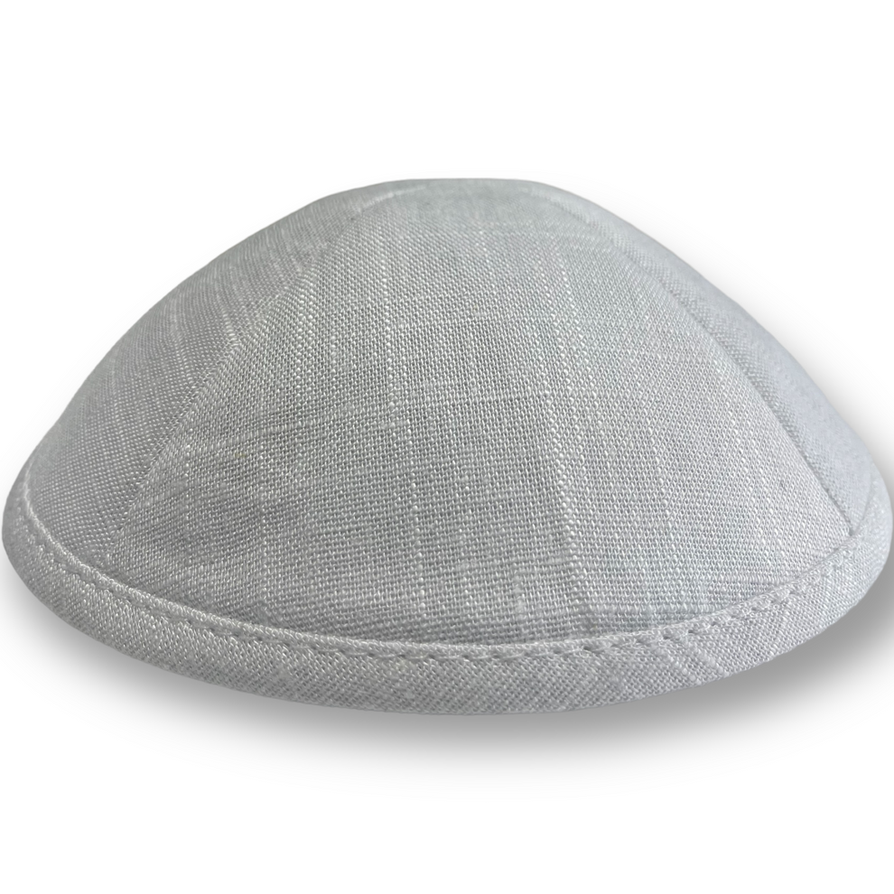 Elegant Linen Yarmulka (Kippah) Kippah Bar mitzvah Wedding – Ella ...